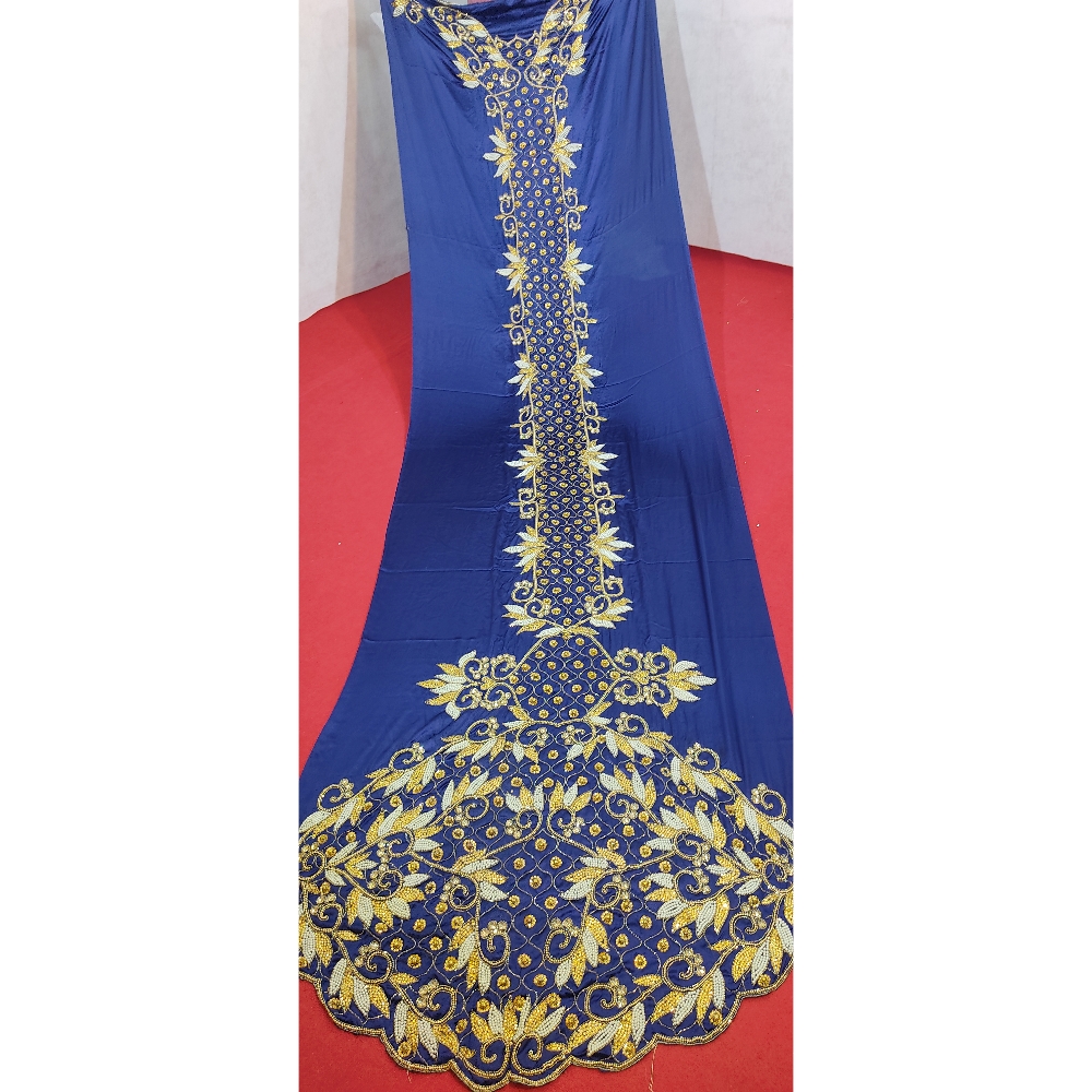 Bridal somali dirac with golden beads